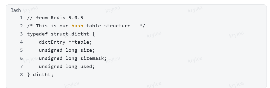 Redis哈希表底层结构详解 | 🧐kryiea